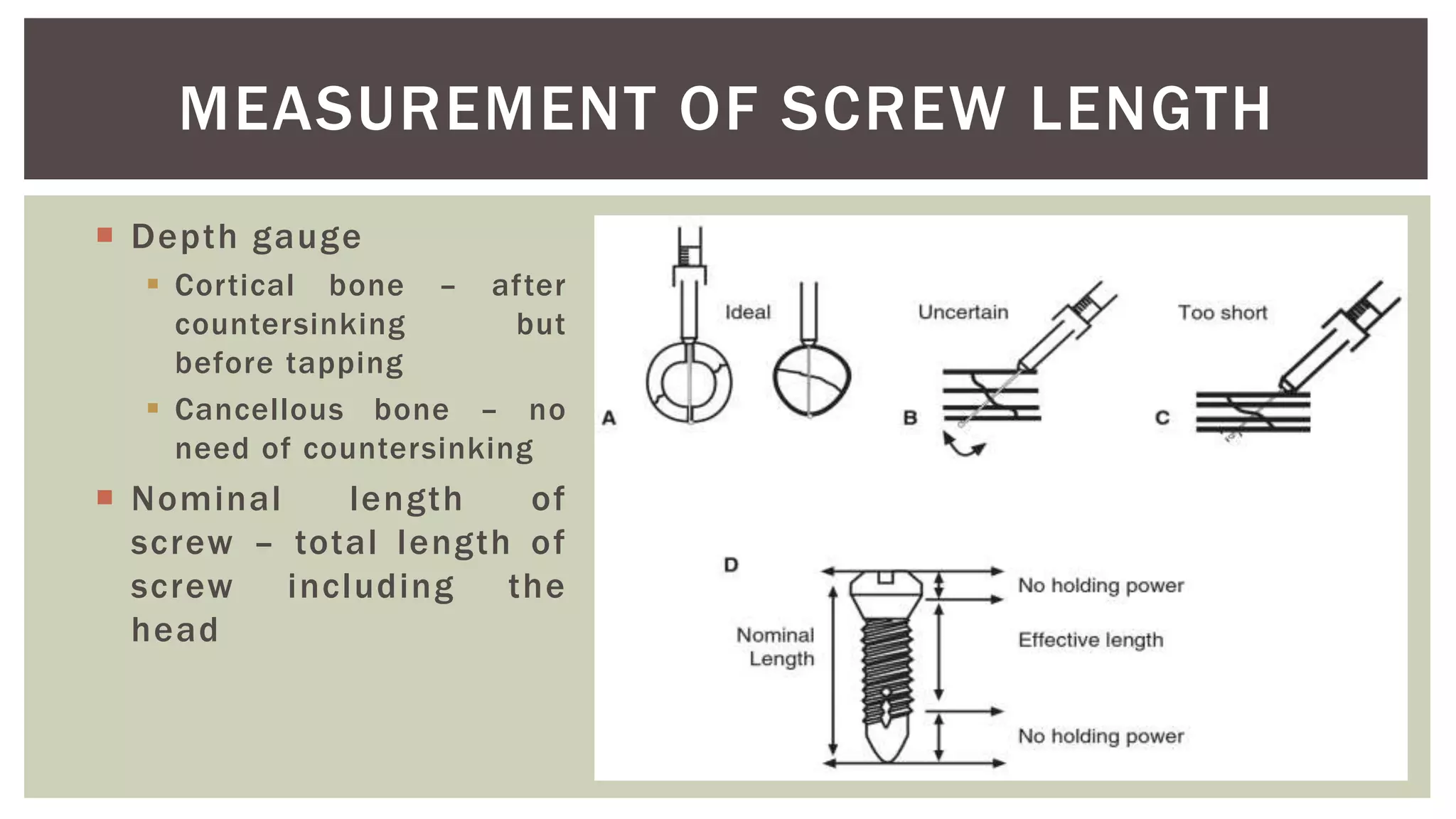 Bone screws - Principles and biomechanics - Dr. Sachin M | PPTX