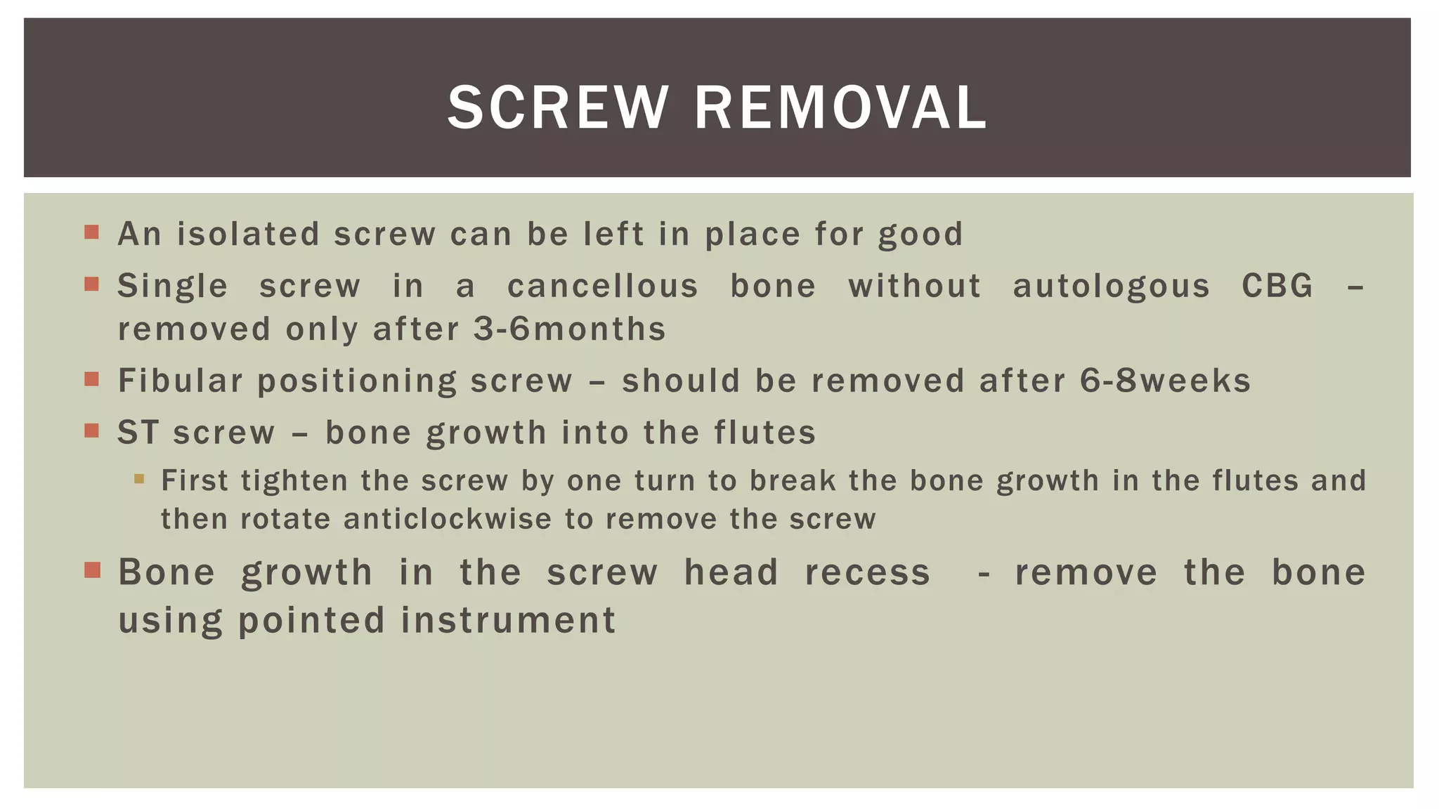 Bone screws - Principles and biomechanics - Dr. Sachin M | PPTX