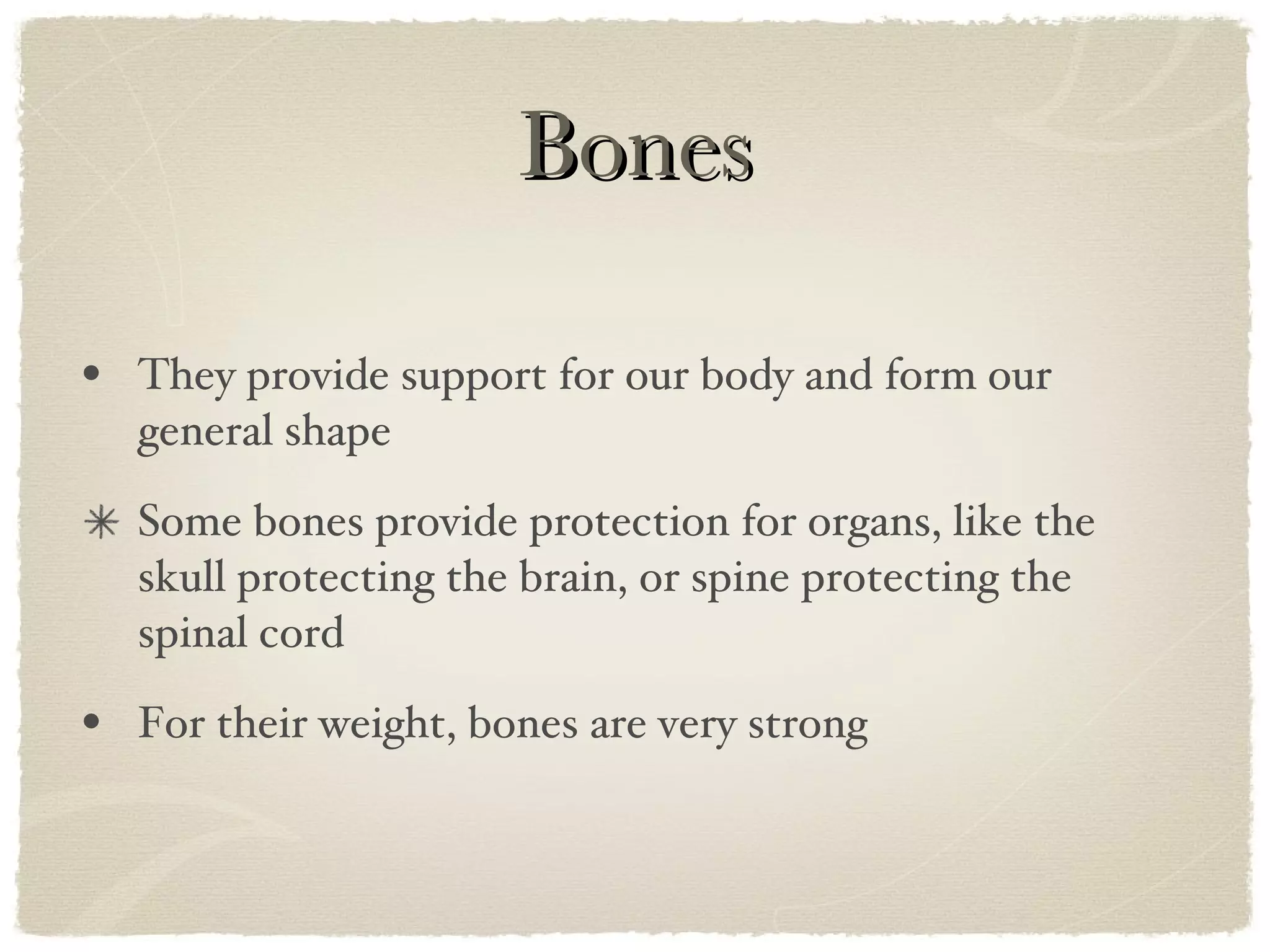 Bones, Muscles And Joints | PPT