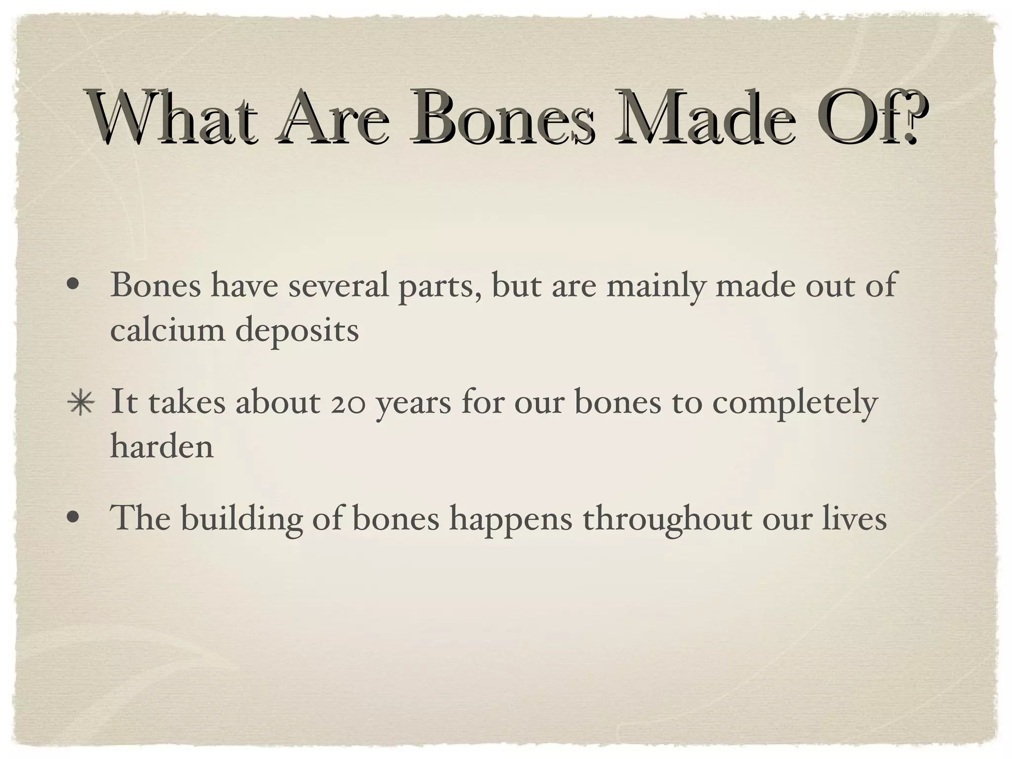 Bones, Muscles And Joints | PPT