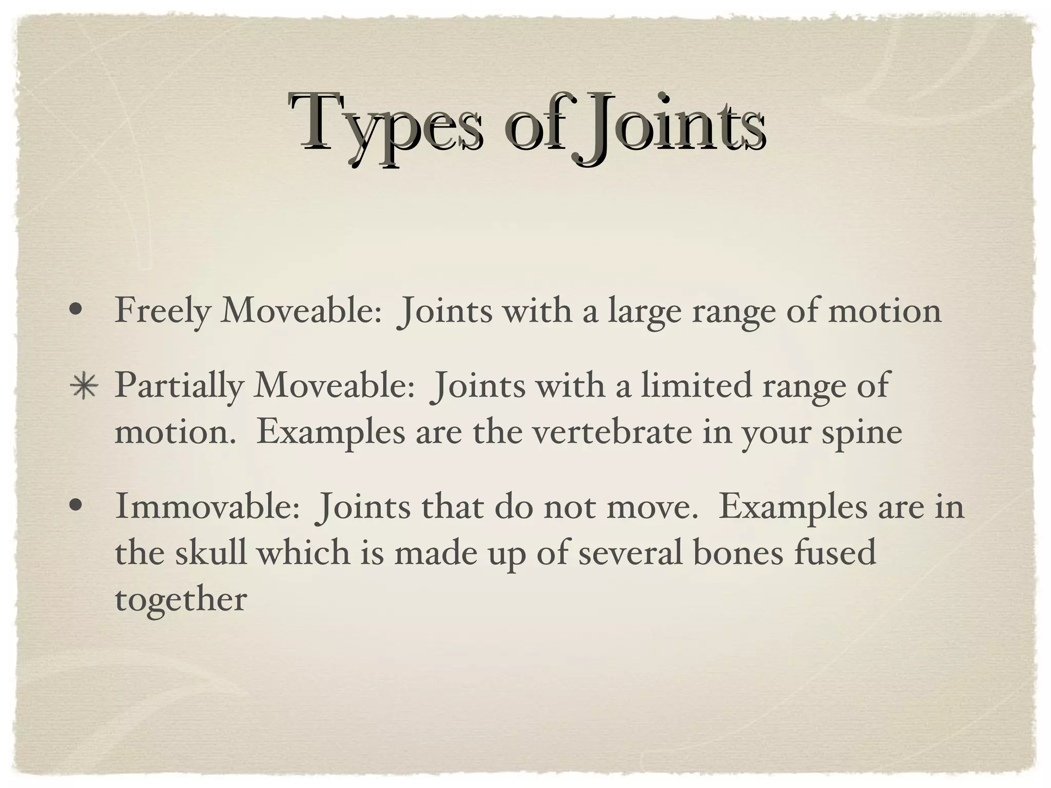 Bones, Muscles And Joints | PPT
