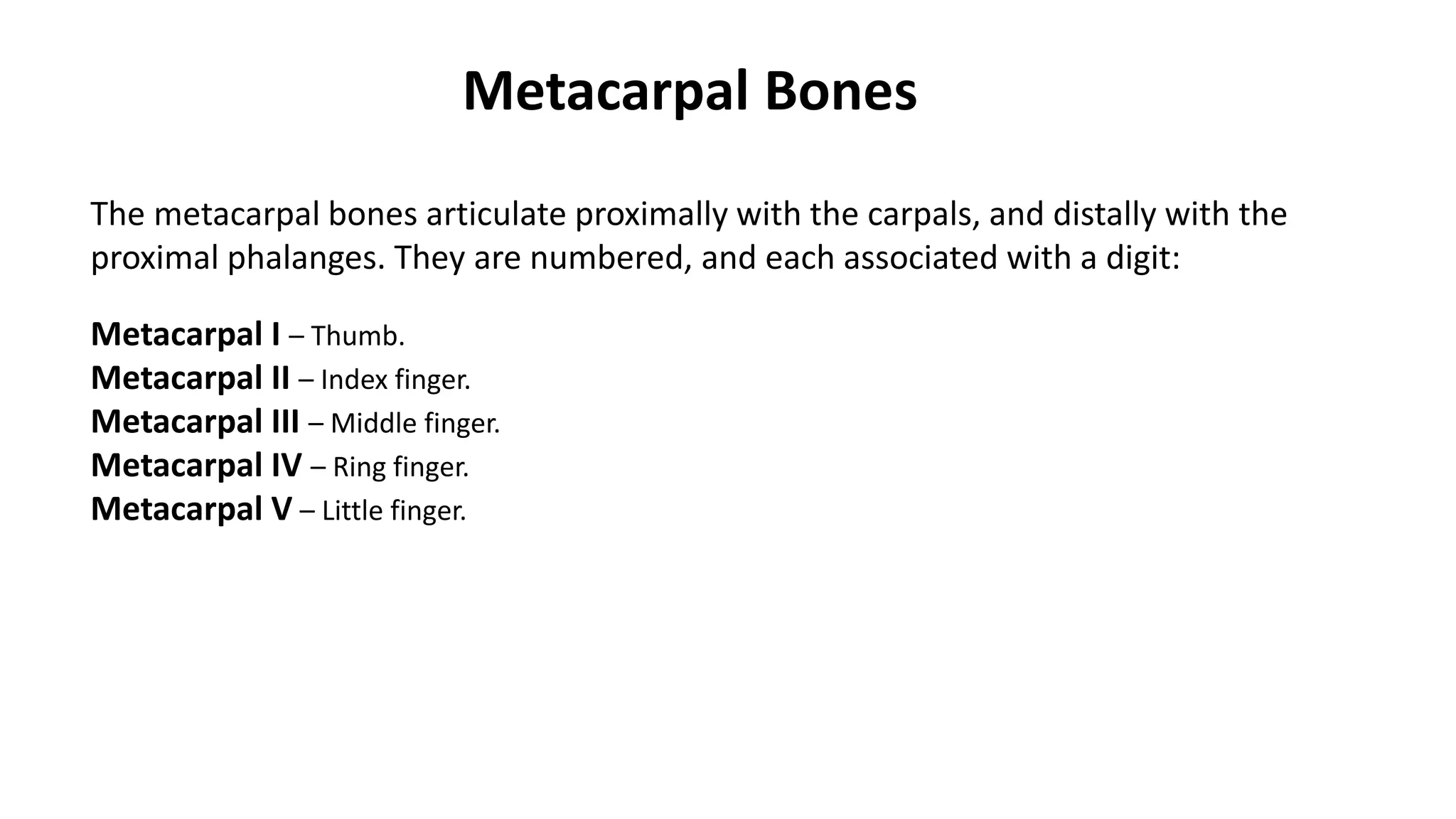 Bones of hand | PPTX