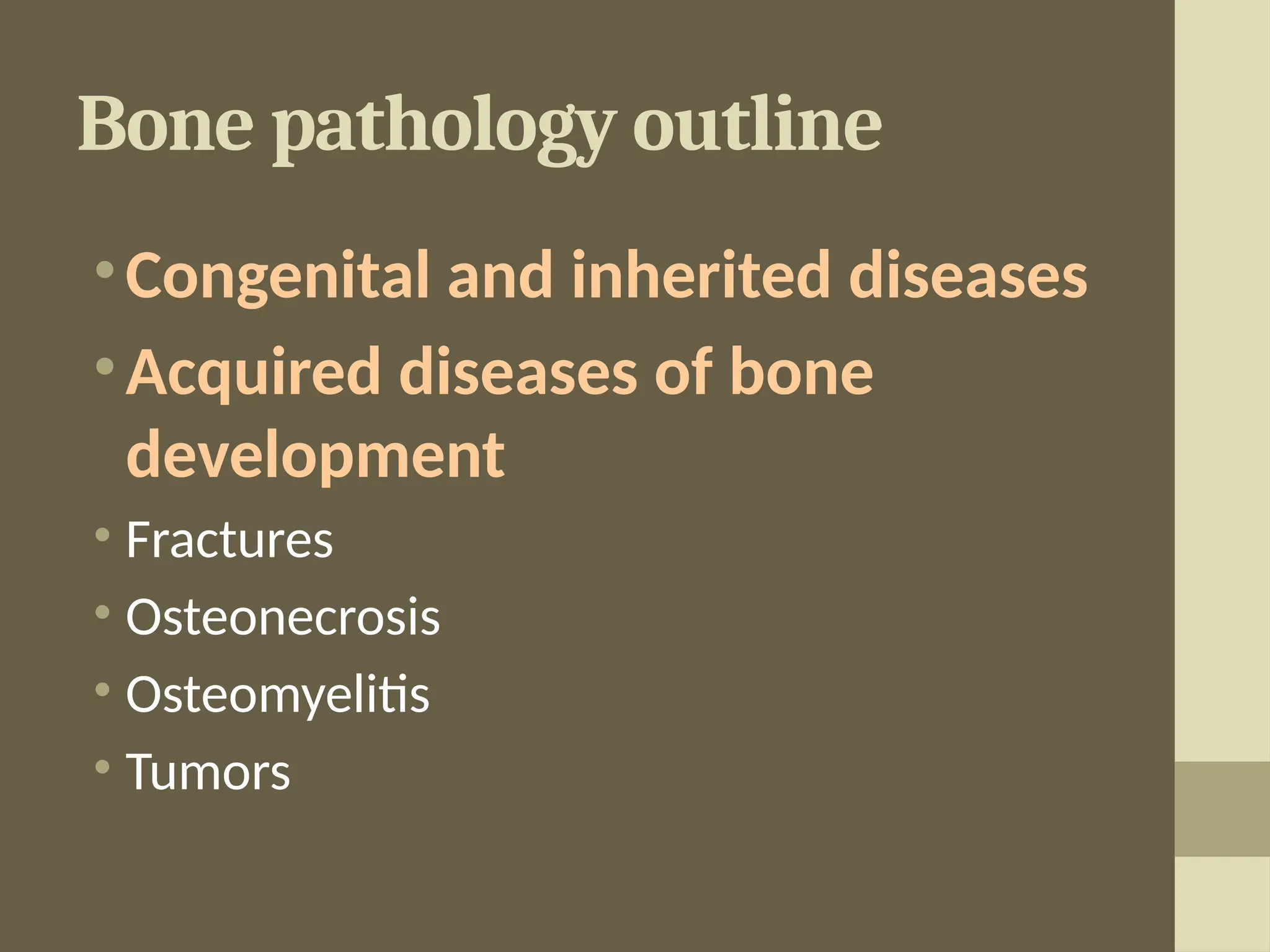 Pathology of diseases of Bones Pathology I.pptx