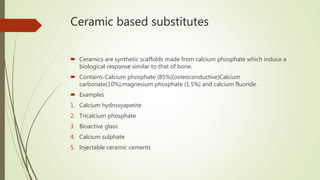 Bone substitues | PPTX