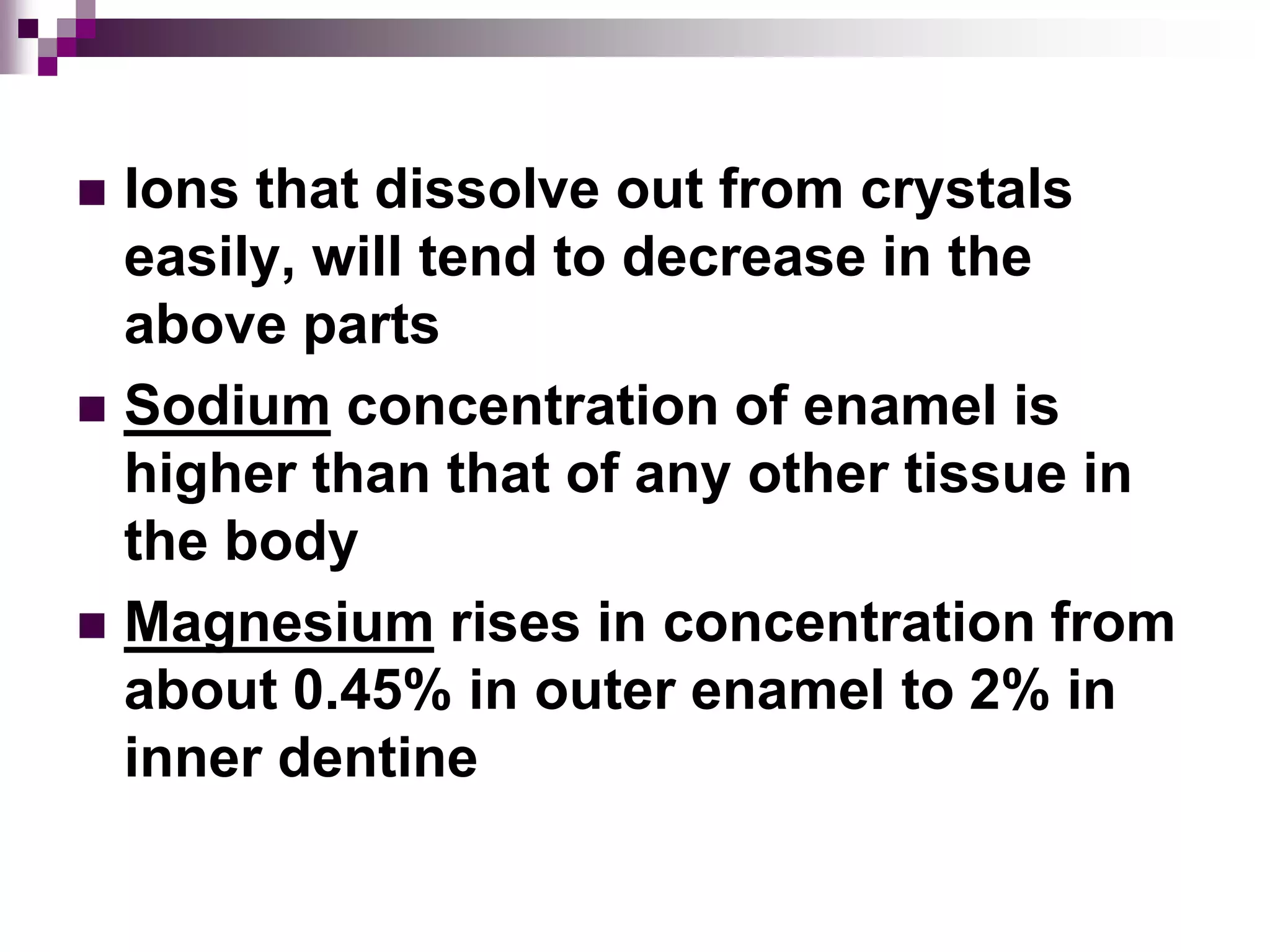 Chemical Composition of Teeth | PPTX