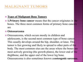 Bone tumor | PPTX