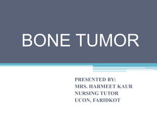 Bone tumor | PPT