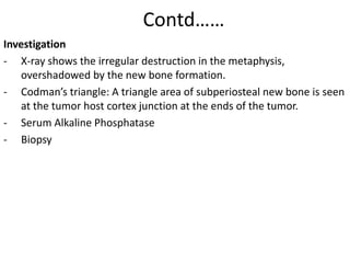 A lecture slide of Bone Tumor.pptx for nursing | PPTX