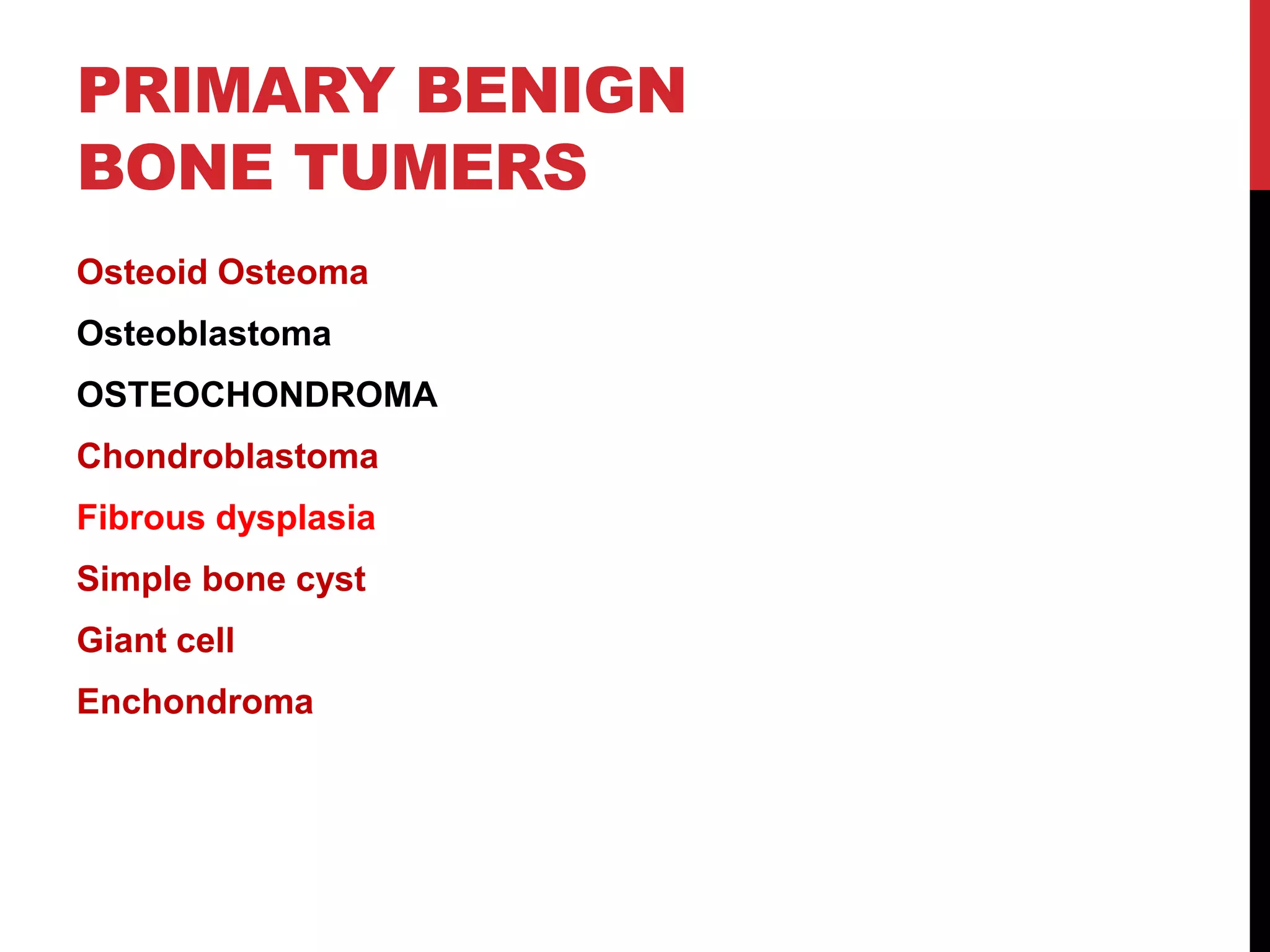 Bone tumors | PPTX