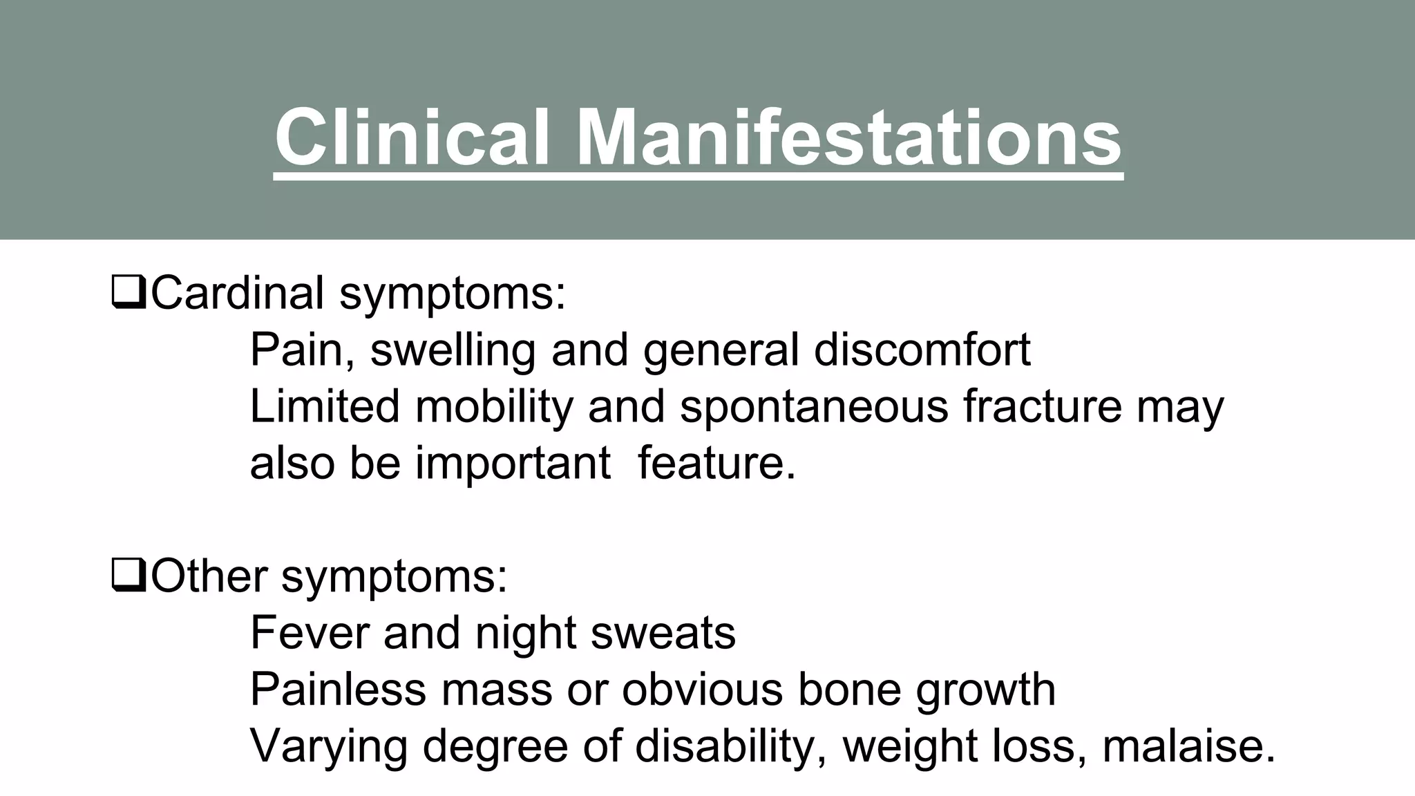 Bone Tumors | PPTX