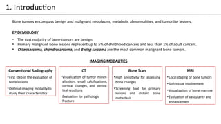 bone tumor ppt.pptx including osteosarcoma | PPTX