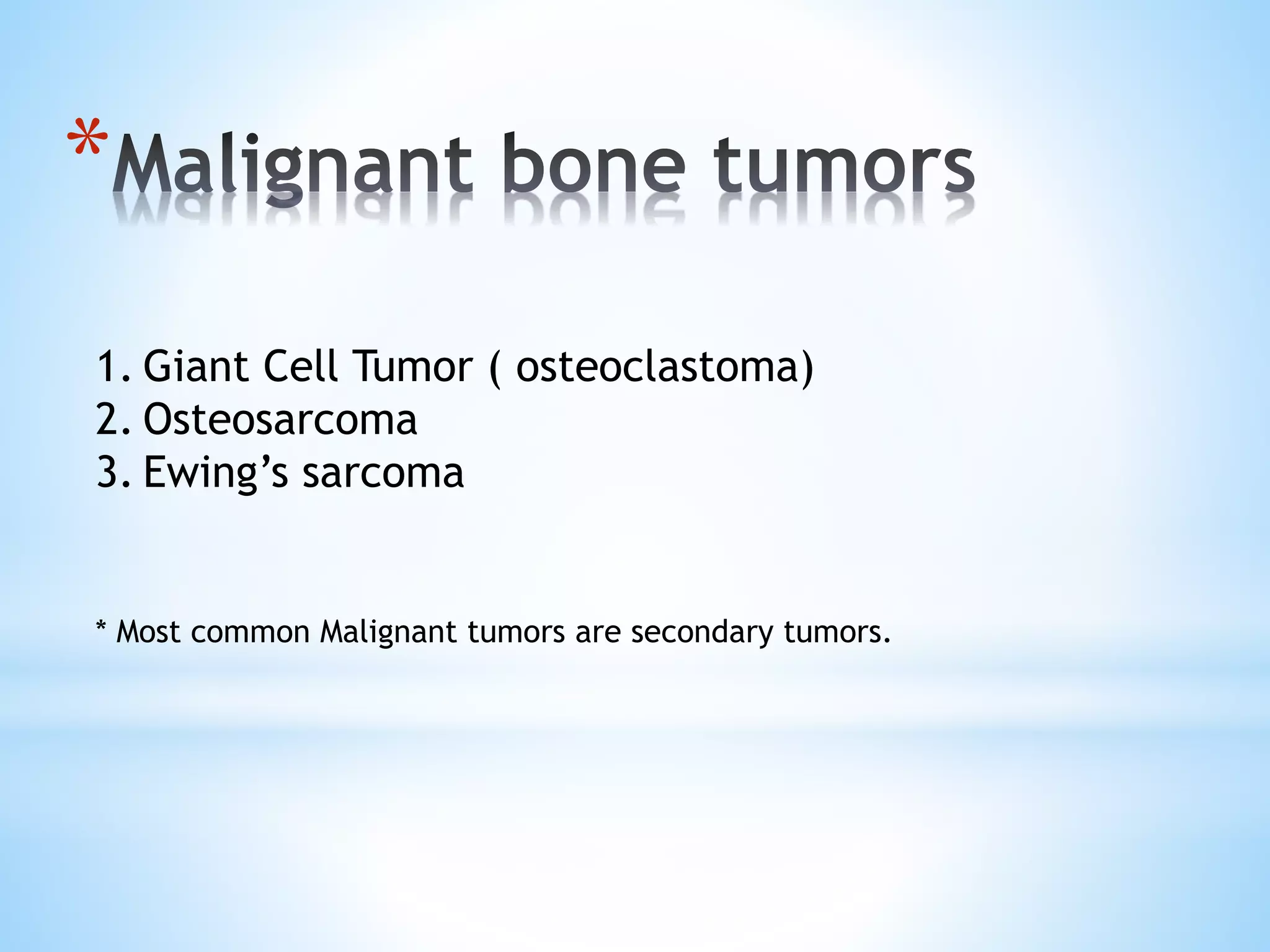 Bone tumors . orthopedics | PPTX