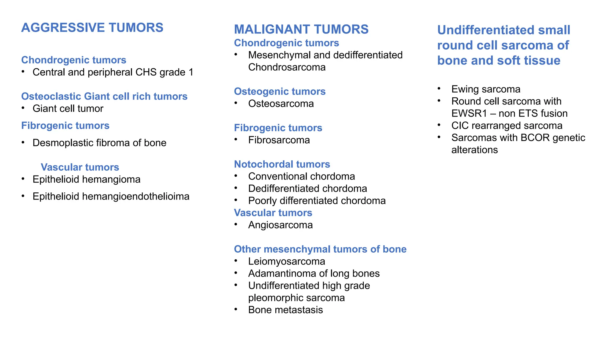 Molecular genetics update on bone tumors | PPTX