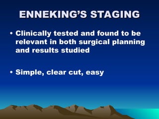 BONE TUMORS CLASSIFICATION AND STAGING OF TUMOURS.ppt