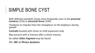 Bone tumors part 2 | PPT