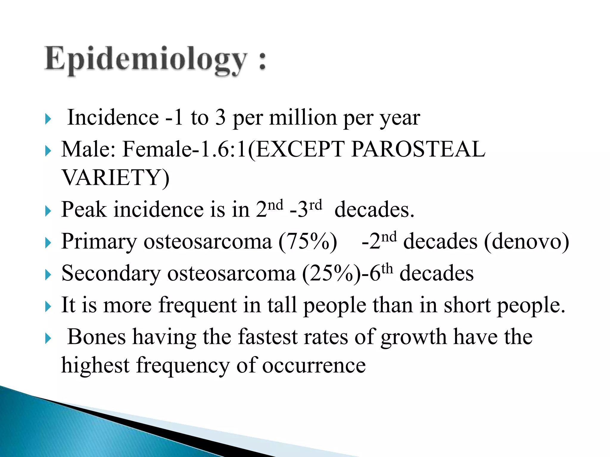 Bone tumors :CLASSIFICATION ,EWING'S & OSTEOSARCOMA | PPTX