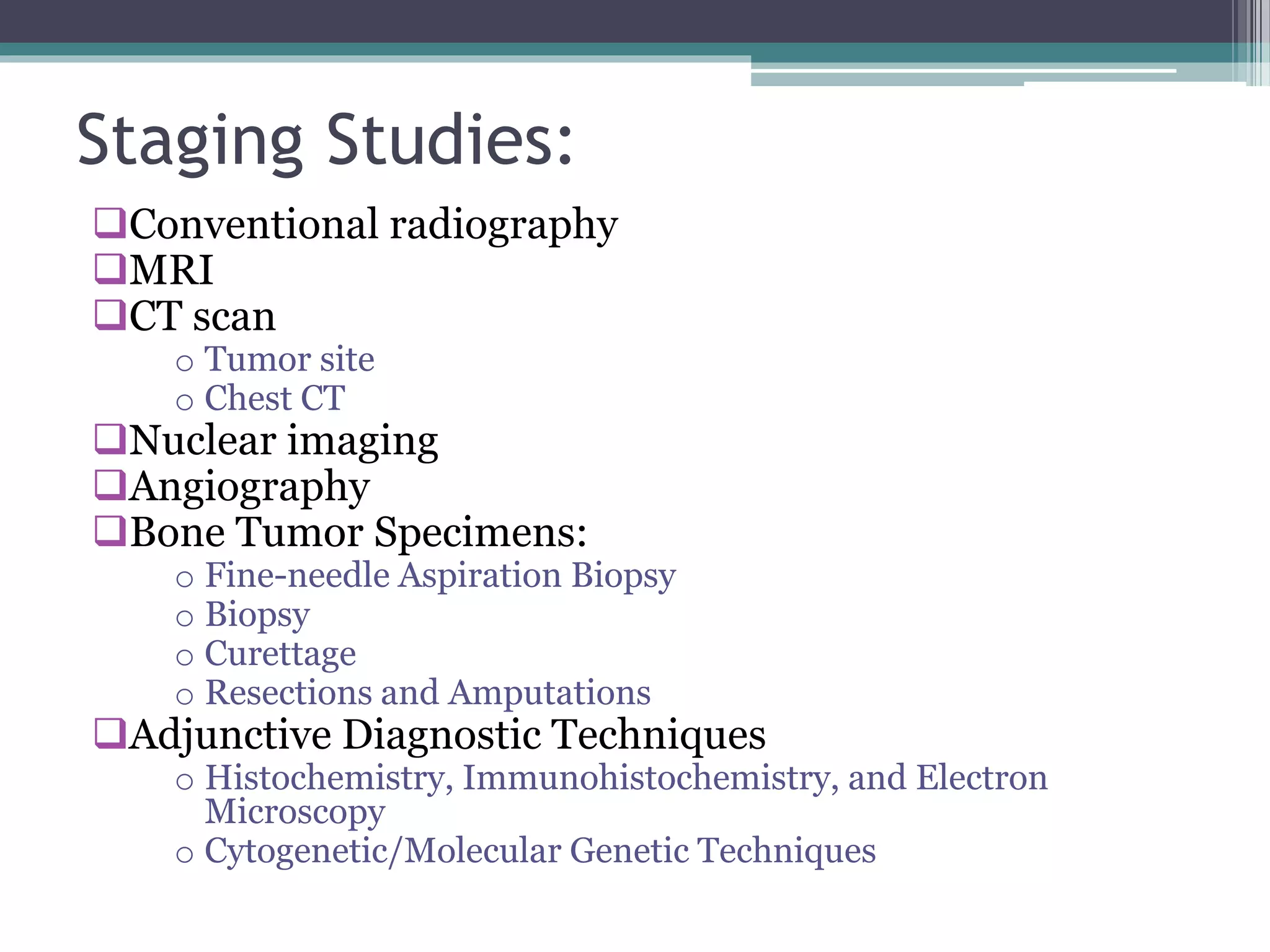Bone tumor staging systems | PPTX