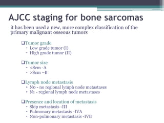 Bone tumor staging systems | PPTX