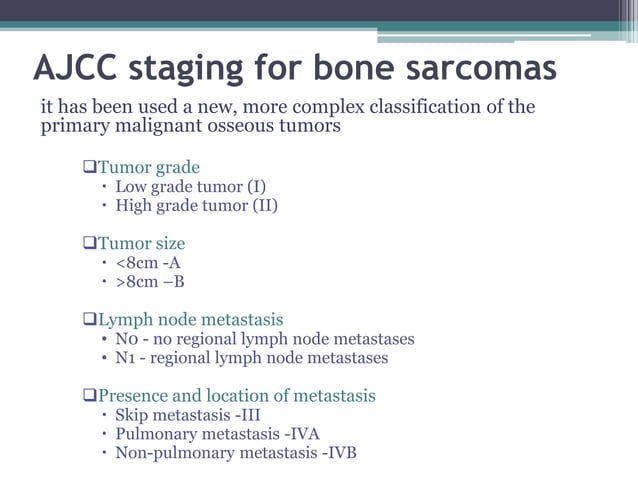 Bone tumor staging systems | PPTX