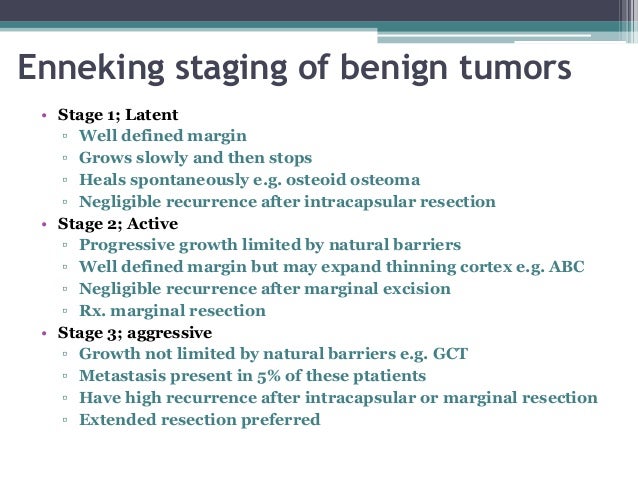 Bone tumor staging systems