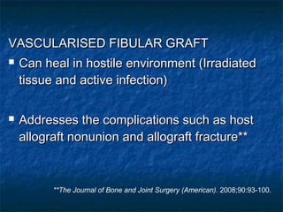 Bone tumours and principles of limb salvage surgery | PPT