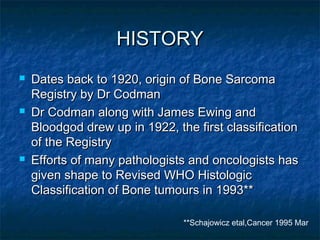Bone tumours and principles of limb salvage surgery | PPT