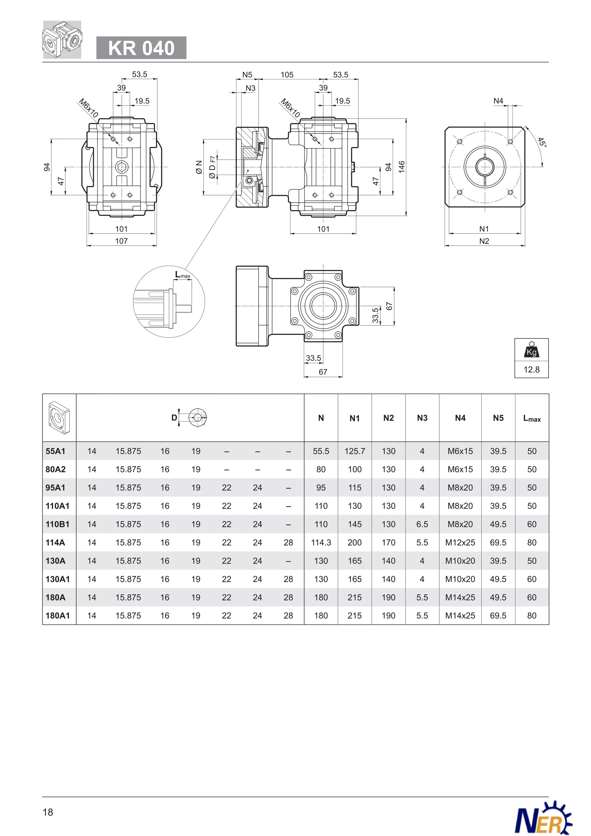 KF KAF Series Flange Mounted Helical Bevel Gearbox Designed | PDF