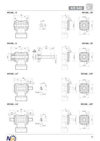 KF KAF Series Flange Mounted Helical Bevel Gearbox Designed | PDF