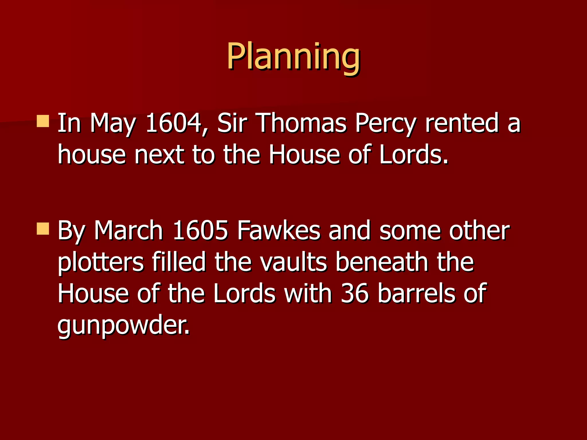 Bonfire Night And The Gunpowder Plot | PPT