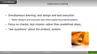Bonfire & session based test management | PPT