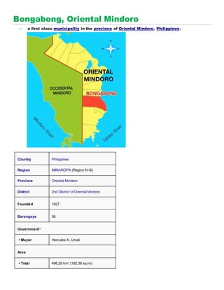 Bongabong | DOCX