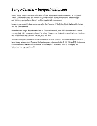 Bongocinema | PDF