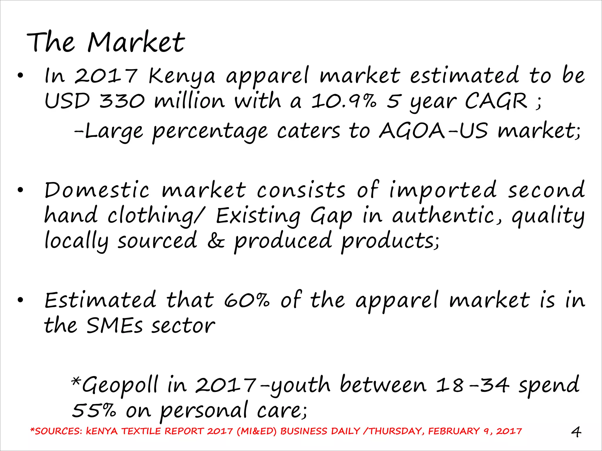 Bongosawa Clothing Kenya presentation | PDF