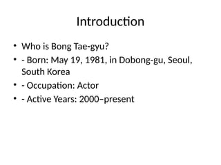Bong_Tae-gyu_Presentationfghfghfghgfpptx | PPTX