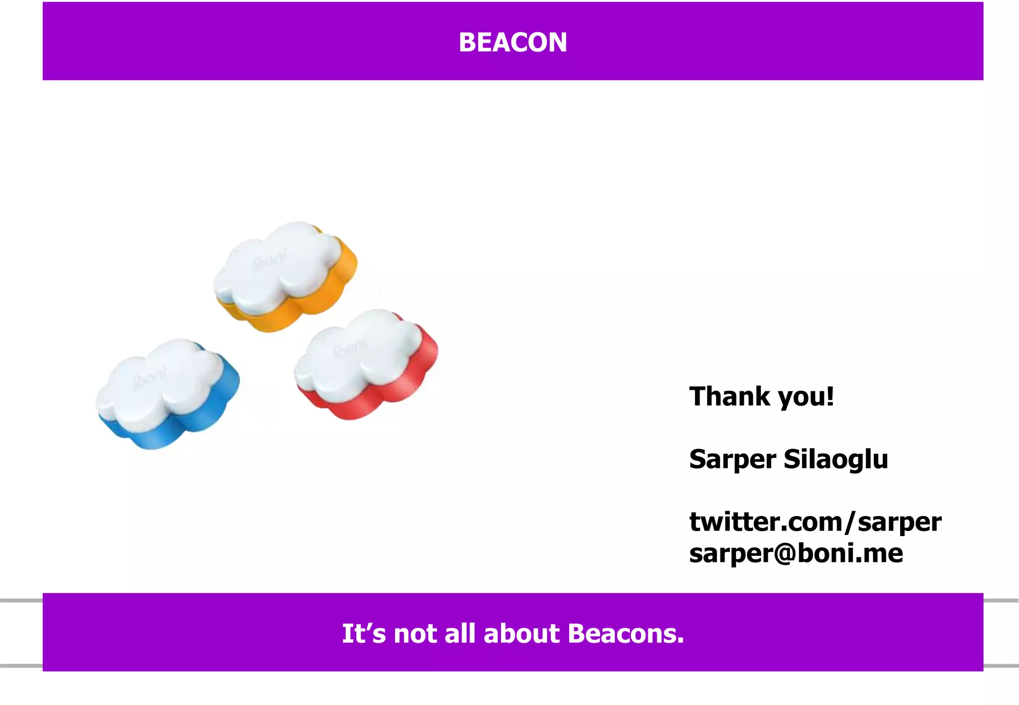 beacon summit berlin, boni presentation about mall solution, merchant app, analytics, rewarding ...