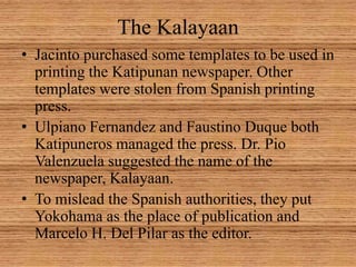 Bonifacio and the katipunan | PPTX