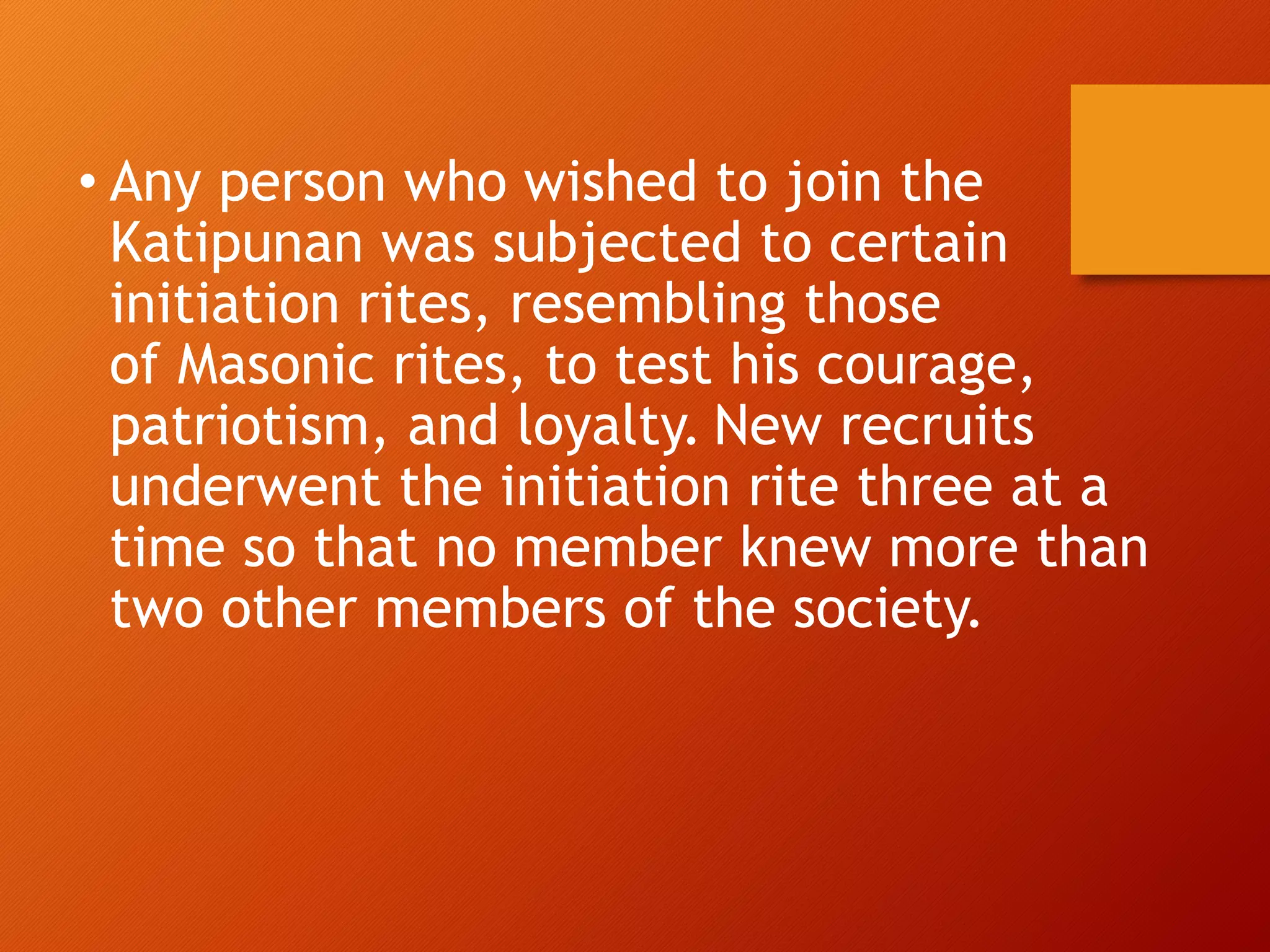 Bonifacio and The Katipunan | PPTX