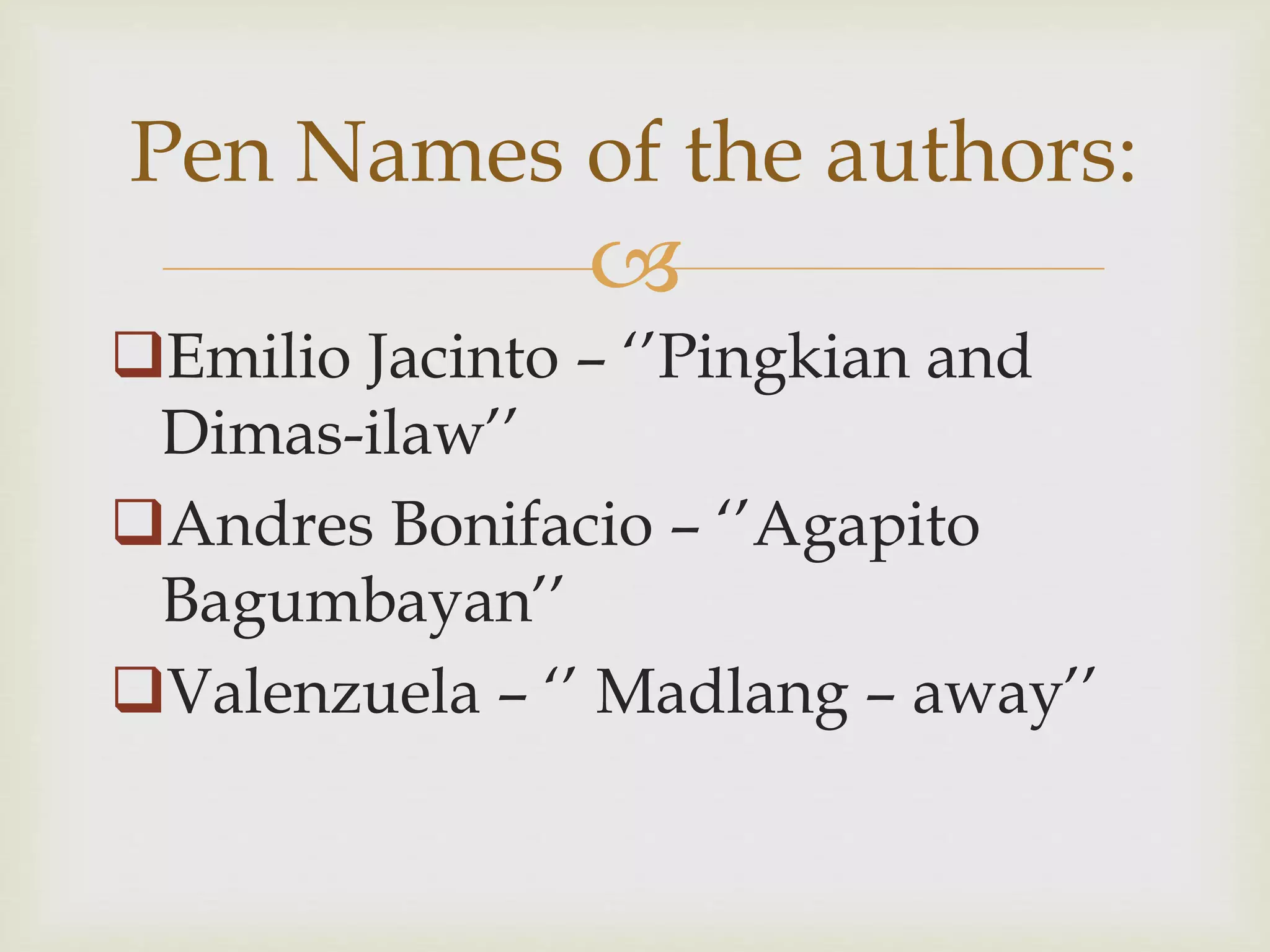 Bonifacio and the katipunan | PPTX
