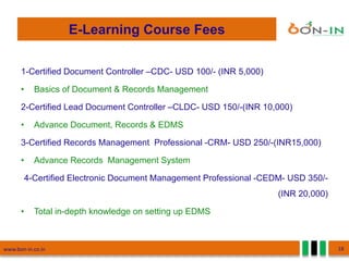 Document Management Training , Consultancy , EDMS Software and Document ...