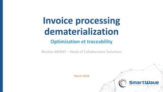 Dématérialisation du traitement des factures | PPTX
