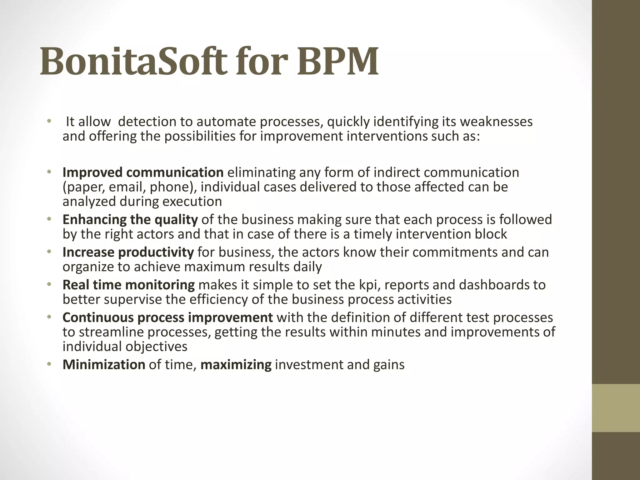 Bonitasoft BPMN Presentation | PPTX