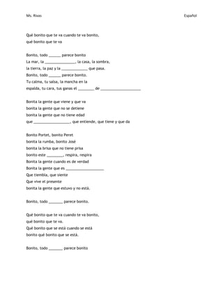 Bonito - Jarabe de palo | PDF