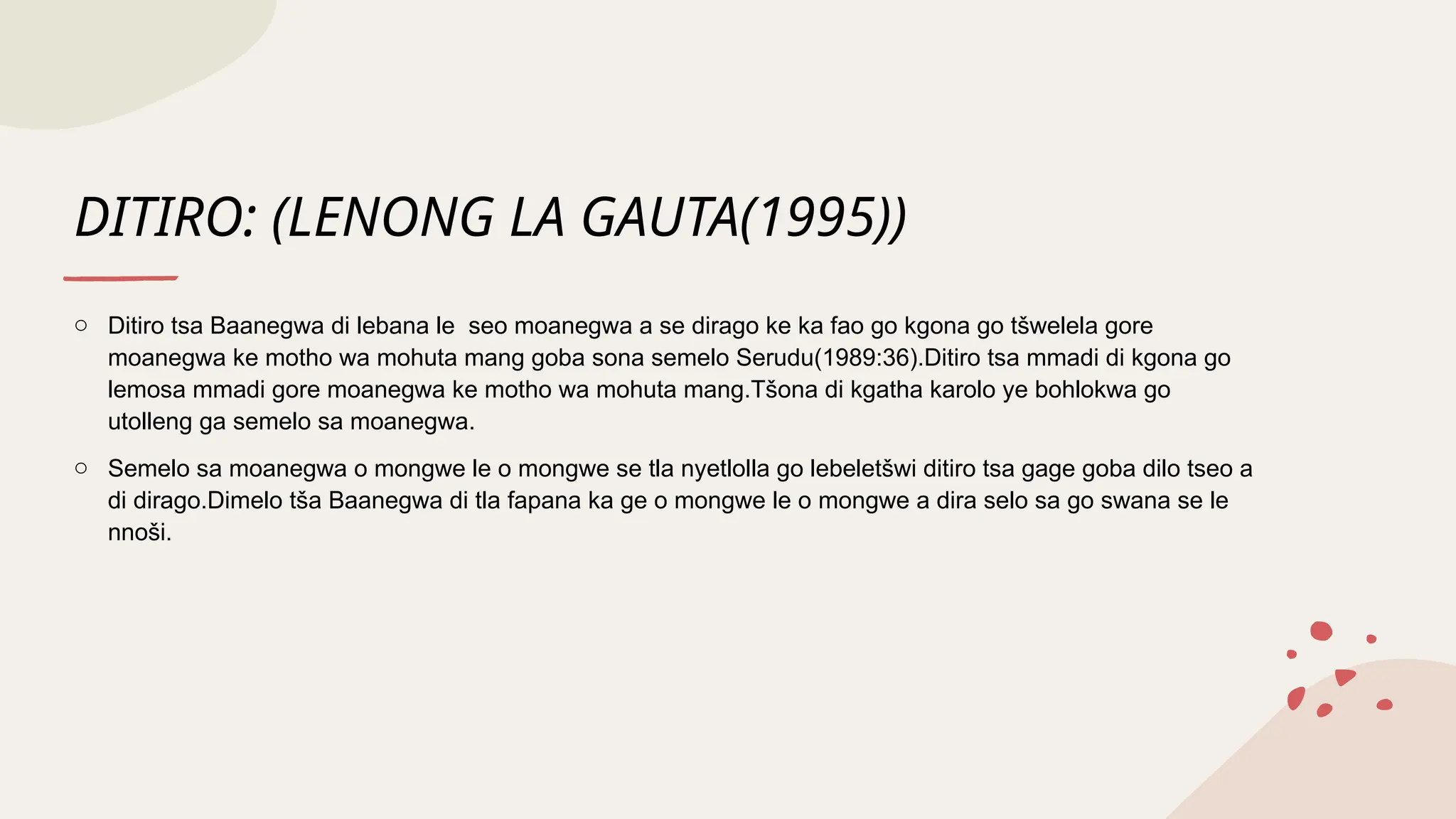 Bonkadingala Presentation.pptx. Tshwantsho ya baanegwa | PPTX