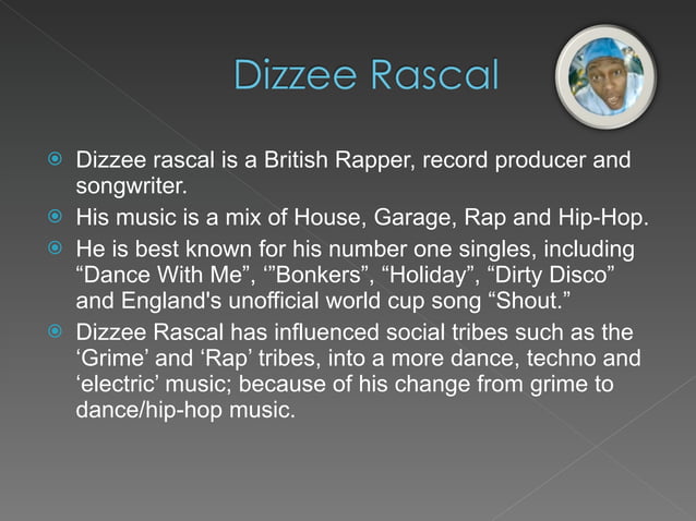 Bonkers – Dizzee Rascal Analysis | PPT | Hip Hop Music | Music