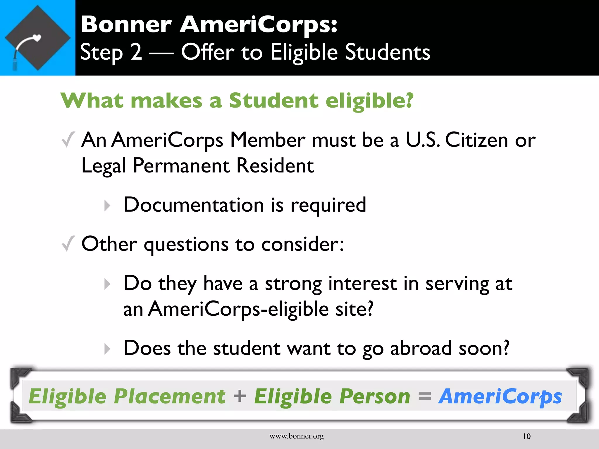 Bonner ameri corps 7 28-10 | KEY