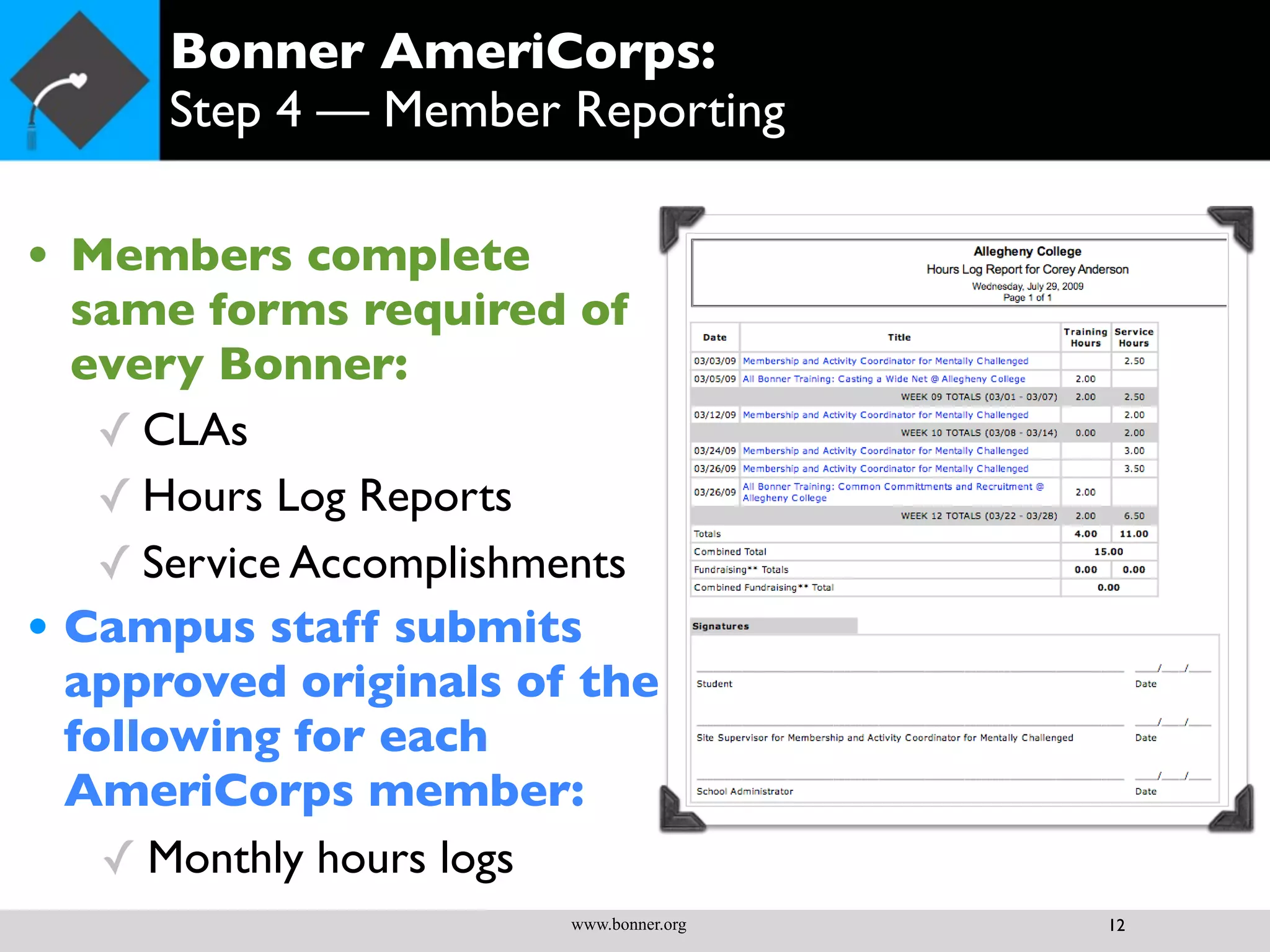 Bonner ameri corps 7 28-10 | PPT