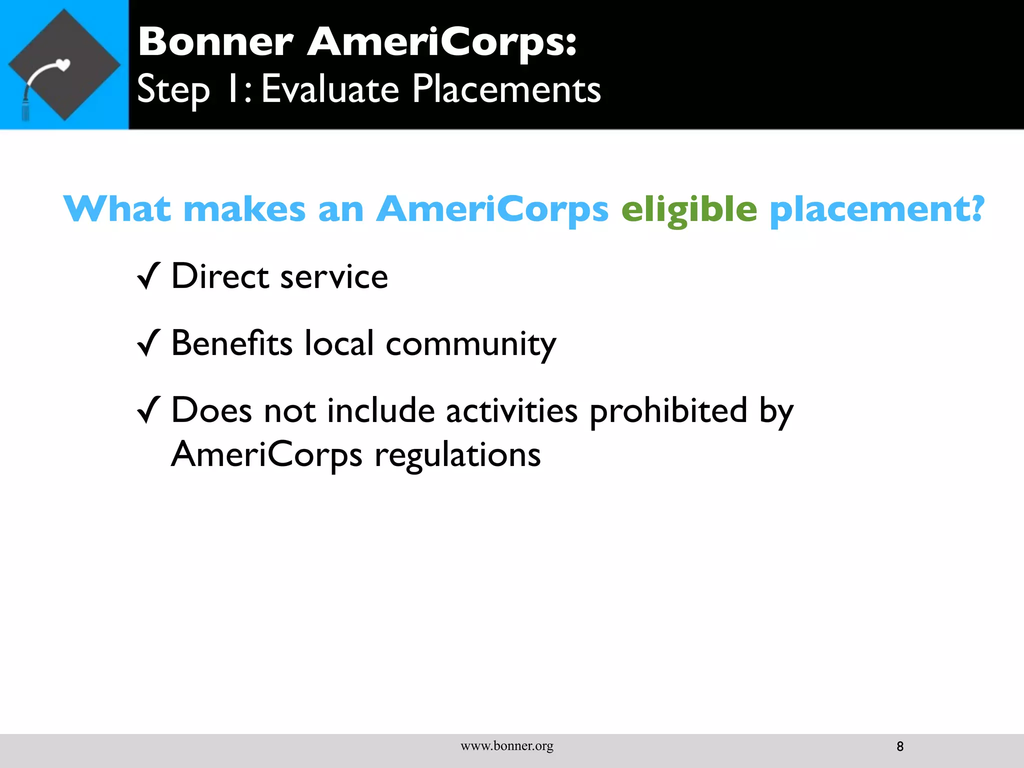Bonner ameri corps 7 28-10 | KEY