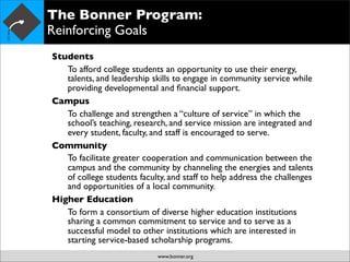 Bonner Goal and Strategies | PPT