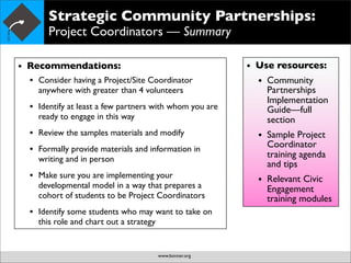 Bonner Strategic Community Partnerships | PPT