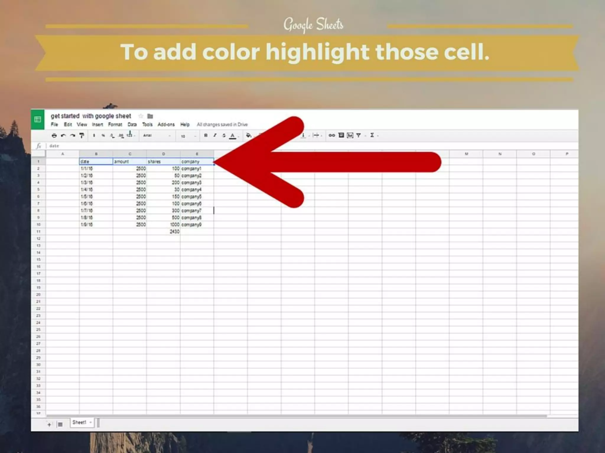 How to use Google Sheets | PPT